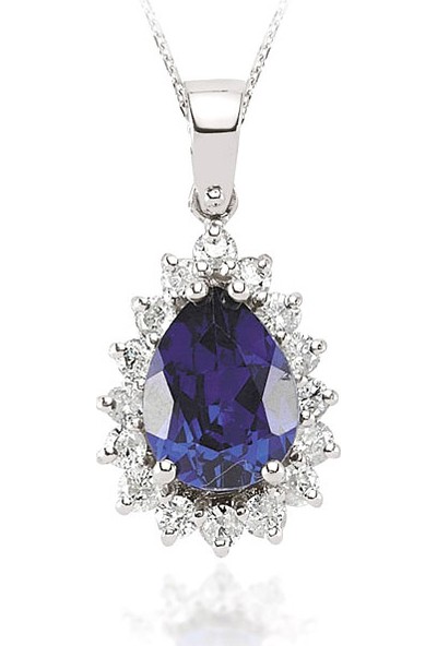 Emel Pırlanta 3.40 Ct. Pırlanta Safir Kolye Emel Pırlanta 3.40 Ct. Pırlanta Safir Kolye