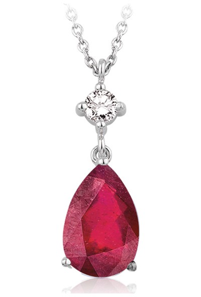 Emel Pırlanta 2.84 Ct. Pırlanta Yakut Kolye Emel Pırlanta 2.84 Ct. Pırlanta Yakut Kolye