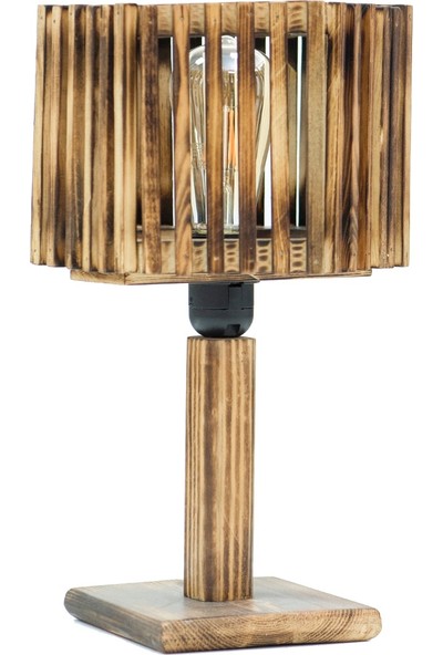 Evim Design Doğal Nature Crita Ahşap Abajur