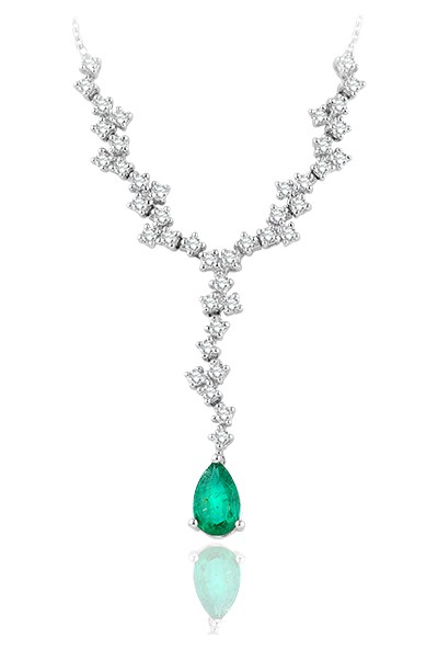 Emel Pırlanta 1.90 Ct. Pırrlanta Zümrüt Kolye Emel Pırlanta 1.90 Ct. Pırrlanta Zümrüt Kolye