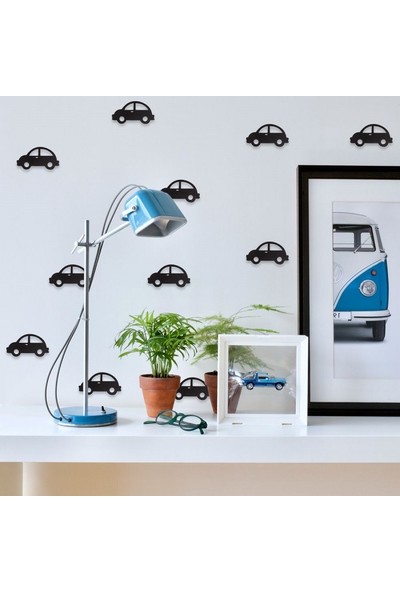 Harika Crown 3D Dekoratif Ahşap Araba Sticker ST12