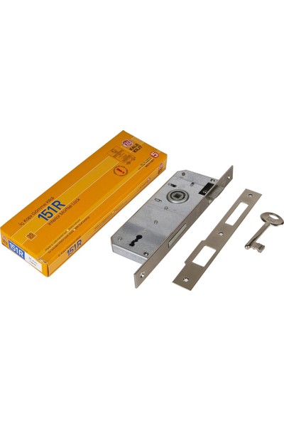 Kale Kilit Kale 151/R 40 mm Nikel Rozetli Oda Kapı Kilidi