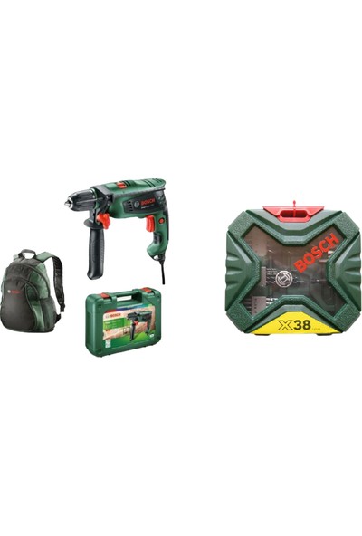 Bosch Easyimpact 570 W Darbeli Matkap ve 38 Parça Matkap Ucu Seti Bosch Easyimpact 570 W Darbeli Matkap ve 38 Parça Matkap Ucu Seti