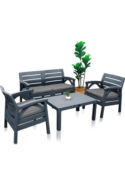 Bahex Santana 4 Kişilik Oturma Grubu Minderli Yeni Sezon Bahex Santana 4 Kişilik Oturma Grubu Minderli Yeni Sezon