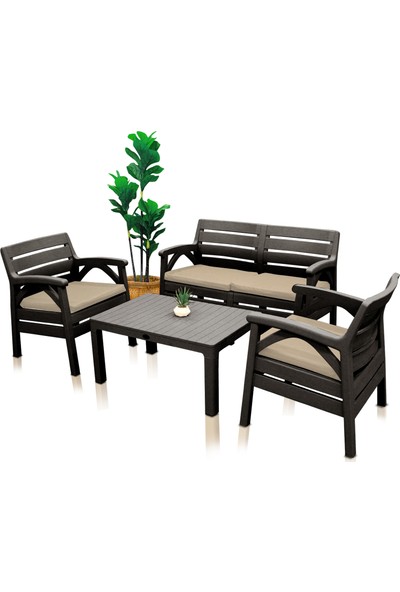 Bahex Santana 4 Kişilik Oturma Grubu Minderli Yeni Sezon Bahex Santana 4 Kişilik Oturma Grubu Minderli Yeni Sezon