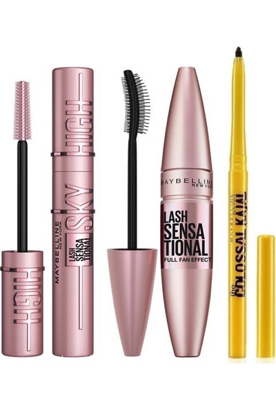 Maybelline Sky High+Lash Sensational Maskara+Kajal Kalem Seti Maybelline Sky High+Lash Sensational Maskara+Kajal Kalem Seti