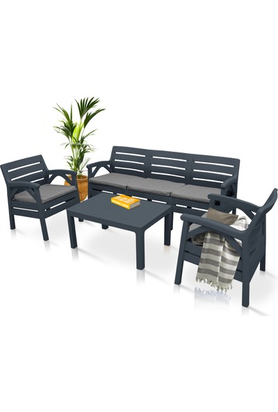 Bahex Santana 5 Kişilik Oturma Grubu Minderli Yeni Sezon Bahex Santana 5 Kişilik Oturma Grubu Minderli Yeni Sezon