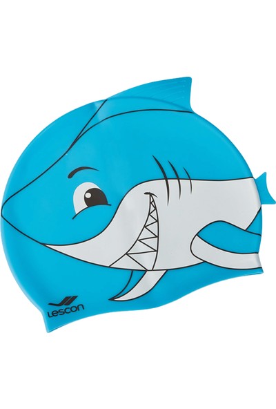 Lescon La-2220 Turkuaz Çocuk Silikon Köpekbalığı Bone