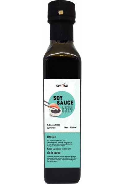 Kiyomi Tuzu Azaltılmış Soya Sosu - 250 ml Kiyomi Tuzu Azaltılmış Soya Sosu - 250 ml
