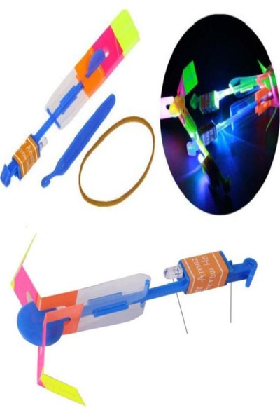 LED Işıklı Eğlenceli Lastikli Sapan