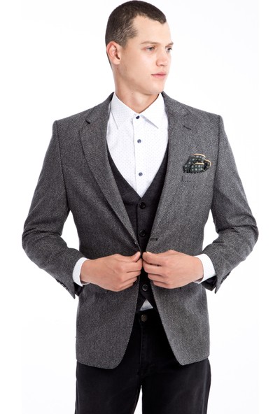 Kiğılı Yünlü Kuşgözü Ceket