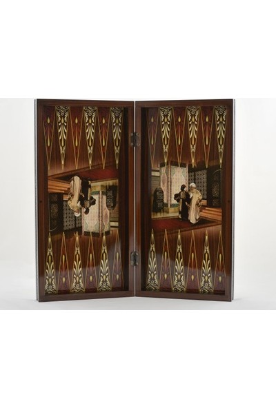 Elif Aksesuar Ahşap Tablo Desenli Tavla Elif Aksesuar Ahşap Tablo Desenli Tavla