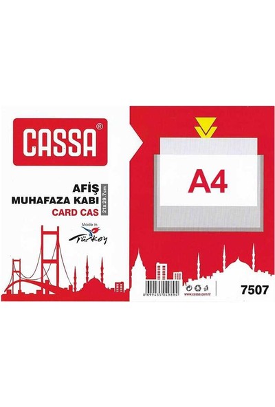 Cassa Afiş Muhafaza Kabı A4 10'lu