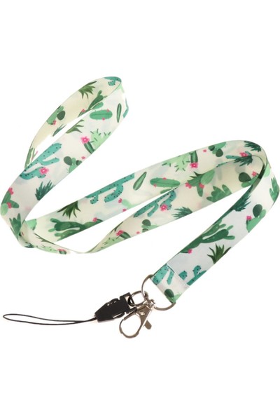 Cetinaccessories Kaktüs Tasarım Yeşil Boyun Askı Ipi