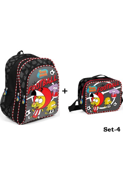 Kral Şakir Çanta ve Beslenme Çantası Seti-5