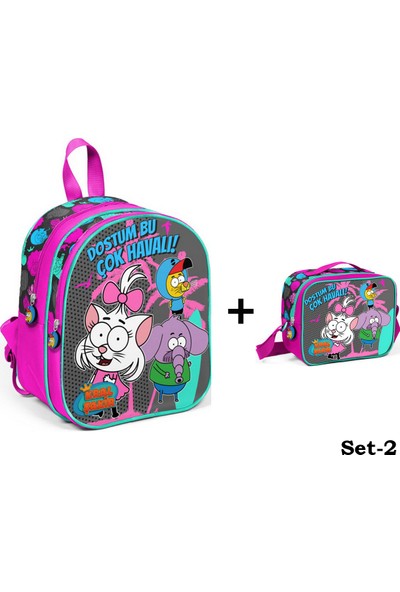 Kral Şakir Anaokulu Çanta ve Beslenme Çantası-2