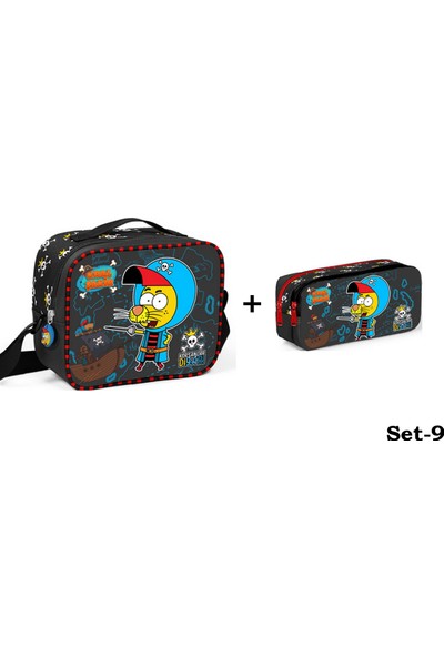 Kral Şakir Beslenme Çantası ve Kalem Kutu Seti-9
