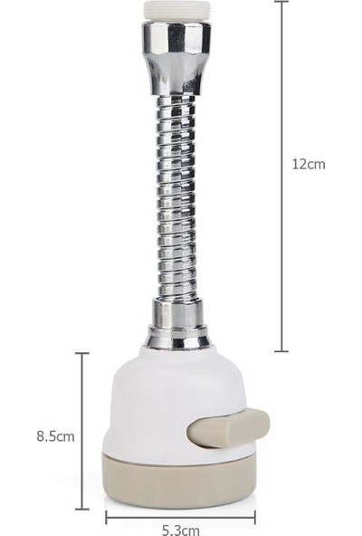 Go İthalat Hortumlu Oynar Musluk Başlığı - 3 Fonksiyonlu Go İthalat Hortumlu Oynar Musluk Başlığı - 3 Fonksiyonlu