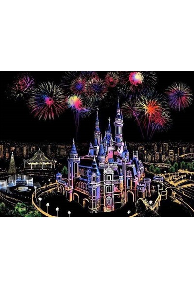 Movas Sanat Şato Üzerindeki Havai Fişekler Elmas Mozaik Tablo Movas Sanat Şato Üzerindeki Havai Fişekler Elmas Mozaik Tablo
