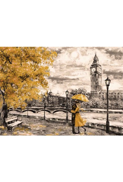 Movas Sanat Yağlı Boya Londra Caddesi Elmas Mozaik Tablo Movas Sanat Yağlı Boya Londra Caddesi Elmas Mozaik Tablo