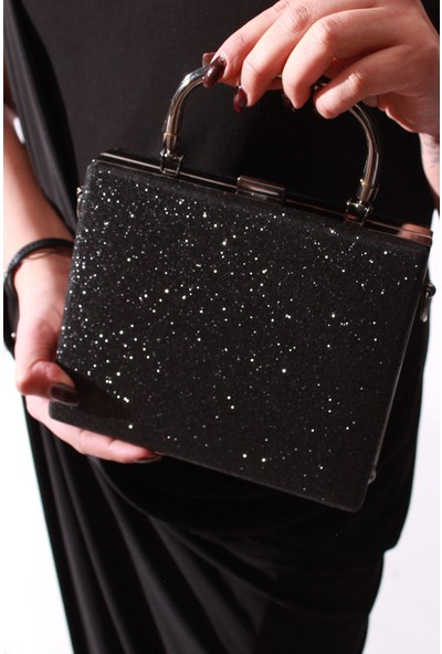 Rovigo Plus Kum Sim Siyah Kadın Çanta
