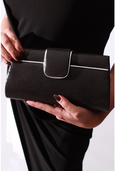 Rovigo Plus Siyah Sıvama Kadın Çanta