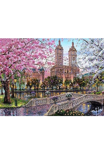 Movas Sanat Güzel Bir Şehir Elmas Mozaik Tablo