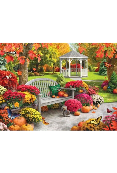 Movas Sanat Huzur Dolu Bir Bank Elmas Mozaik Tablo