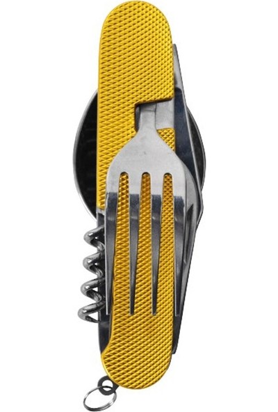 Nurgaz Ng Kktc-M Campout Katlanır Kaşık Çatal Tirbuşon Sarı OC672