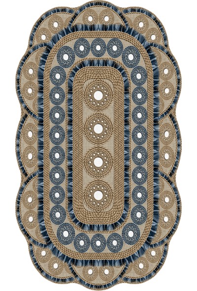 Exclusive Saray Figürlü Dijital Halı Ellie Krem