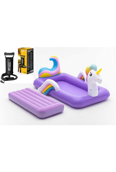 Bestway Pompalı- Unicorn Temalı, Şişme Çocuk Yatağı - Bestway 67713
