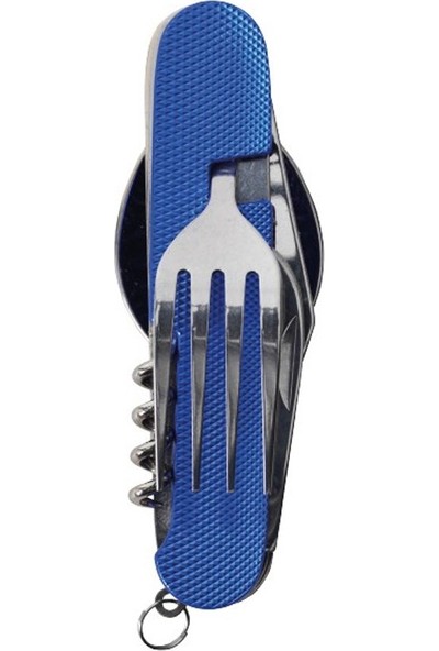 Campout Ng Kktc-M Katlanır Kaşık Çatal Tirbuşon Mavi OC670