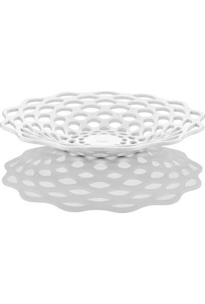 EW's Kitchenware Akrilik Soft Beyaz Renk Yayvan Meyvelik EW's Kitchenware Akrilik Soft Beyaz Renk Yayvan Meyvelik