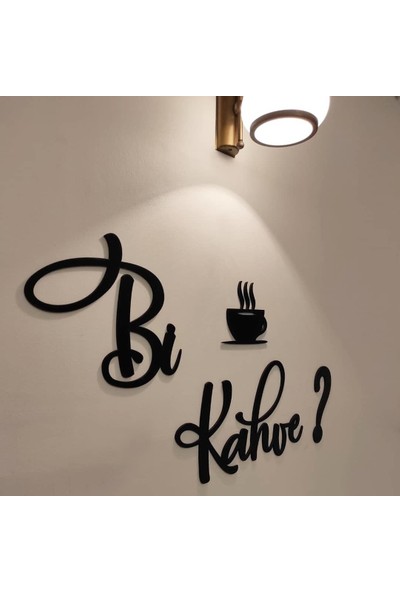 ZACCONCEPT Bi Kahve Fincanlı Ahşap Duvar Dekoru 3 mm Mdf Lazer Kesim