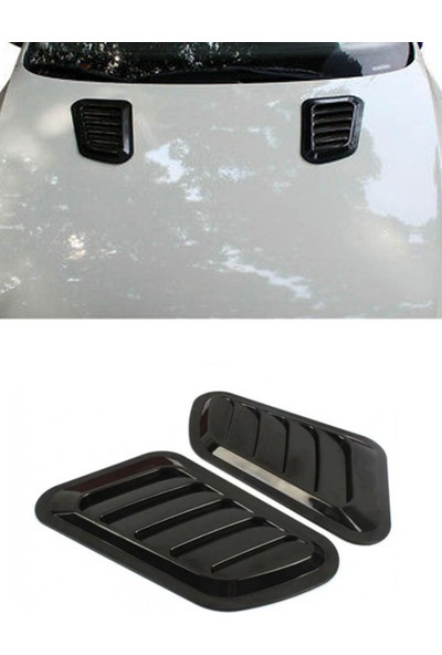 Btm Otomotiv Universal Kaput Üstü Havalandırma Izgarası Piano Black 2 Adet Btm Otomotiv Universal Kaput Üstü Havalandırma Izgarası Piano Black 2 Adet