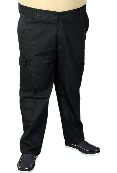 ModeXL Büyük Beden Erkek Pantolon Military Kargo 19999 Koyu Yeşil