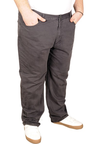 ModeXL Büyük Beden Erkek Keten Pantolon 5 Cep 21003 Antrasit ModeXL Büyük Beden Erkek Keten Pantolon 5 Cep 21003 Antrasit