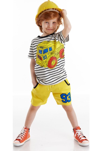 Denokids 93 Truck Erkek Çocuk Şort Takım
