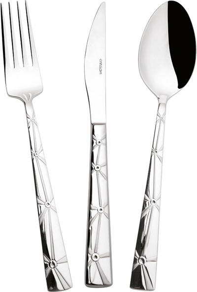 Emsan Bamboo 36 Parça Kutulu Çatal Kaşık Bıçak Seti