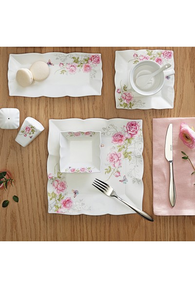 Emsan Marbella 32 Parça 6 Kişilik Porselen Kahvaltı/Servis Takımı Emsan Marbella 32 Parça 6 Kişilik Porselen Kahvaltı/Servis Takımı