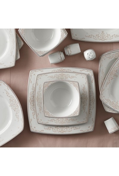 Karaca Adelya Fine Cream 60 Parça 12 Kişilik Yemek Takımı Karaca Adelya Fine Cream 60 Parça 12 Kişilik Yemek Takımı