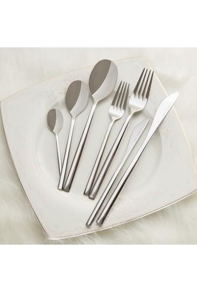 Karaca Liza 84 Parça 12 Kişilik Çatal Kaşık Bıçak Takımı Elegance Kutulu