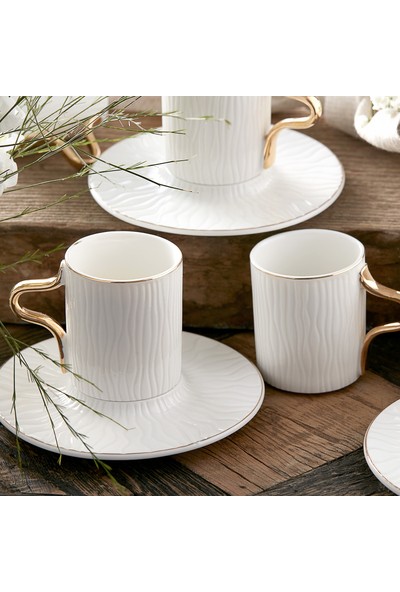 Karaca Aged 6 Kişilik Kahve Fincan Takımı 80 ml Karaca Aged 6 Kişilik Kahve Fincan Takımı 80 ml