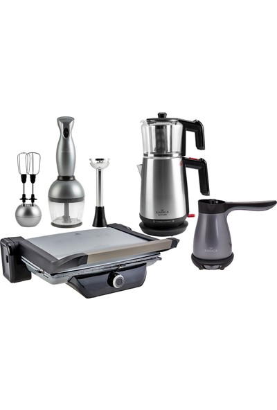 Karaca 4lü Elektrikli Çeyiz Seti Antrasit