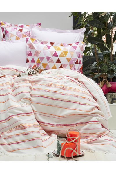 Karaca Home Erica Turuncu Ranforce Çift Kişilik Jakar Pike Takımı