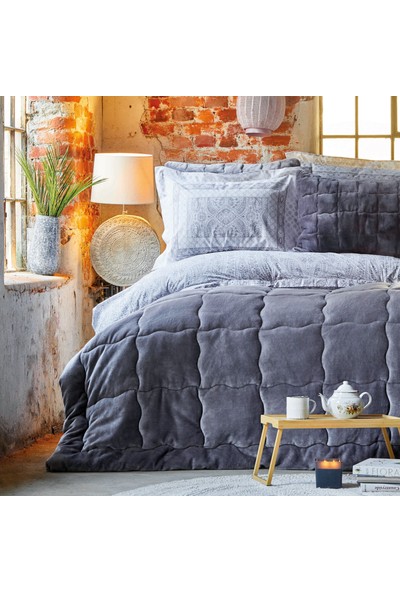 Karaca Home Olite Mürdüm Çift Kişilik Wellsoft Uyku Seti Karaca Home Olite Mürdüm Çift Kişilik Wellsoft Uyku Seti