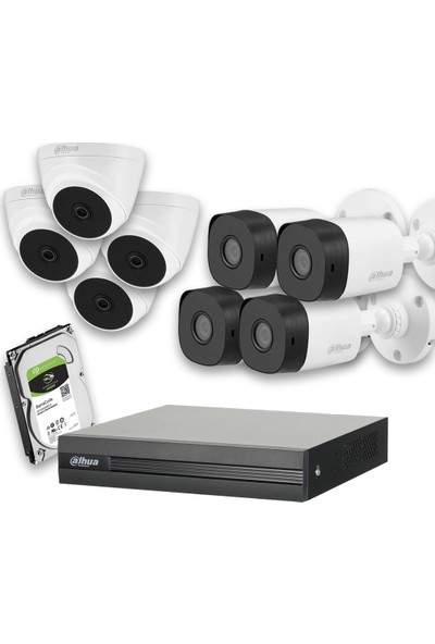 Dahua 8 Kameralı 2mp 1080P Güvenlik Sistemleri + Full Set
