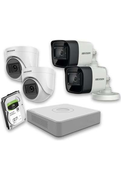 Hıkvısıon - 4 Kameralı 2mp Güvenlik Sistemleri + Full Set