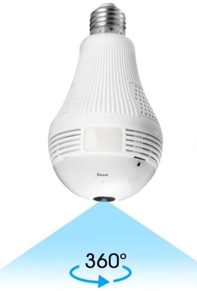 Kingboos 360 Derece Görüntü Wifi Lamba Kamera Kingboos 360 Derece Görüntü Wifi Lamba Kamera