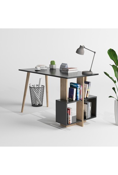 Lagomood Side Çalışma Masası Antrasit Safir